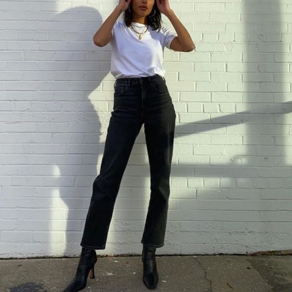 Zara | Jeans | Zara Straight Leg Ankle High Rise Jeans Blogger Favorite ...